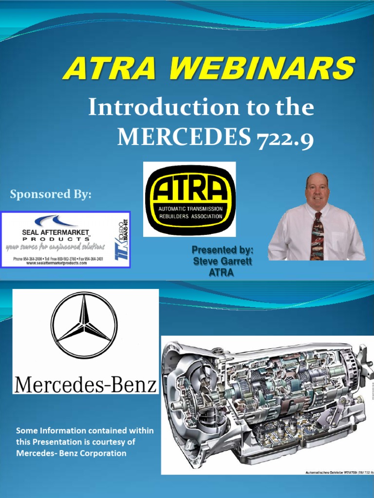 722.9 Introduction To Mercedes | PDF | Manual Transmission ...
