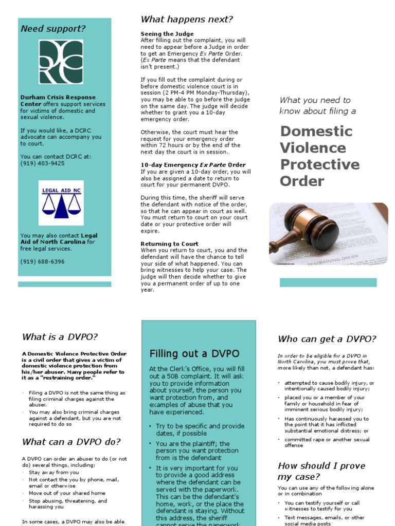 Understanding DVPO in North Carolina | PDF | Criminal Justice | Crime ...