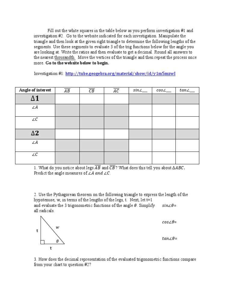 Investigation Activity | PDF