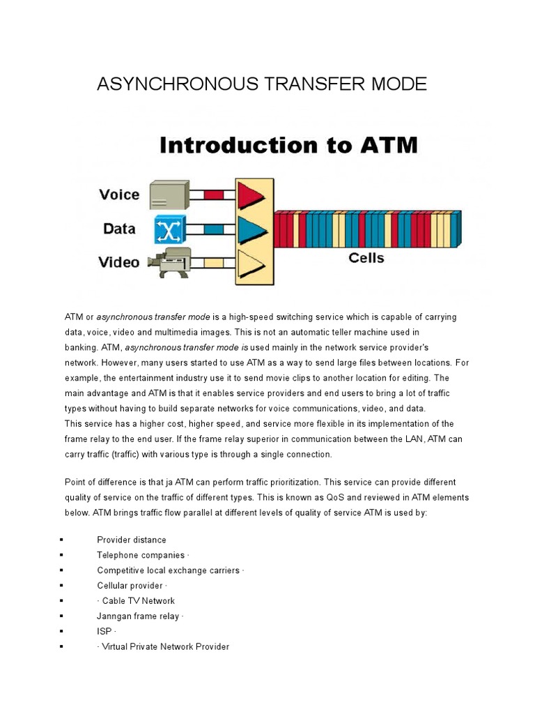 Asynchronous Transfer Mode in Eng | PDF | Asynchronous Transfer Mode ...