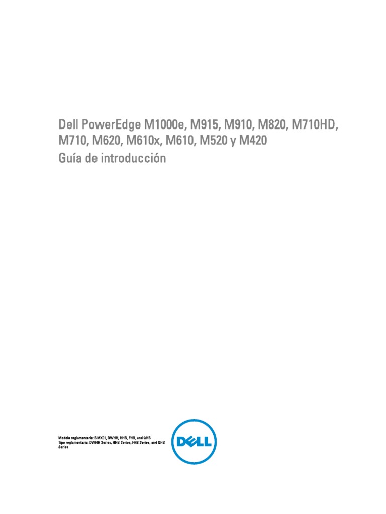 Poweredge-M1000e Setup Guide Es-Mx | PDF | Dell | Software