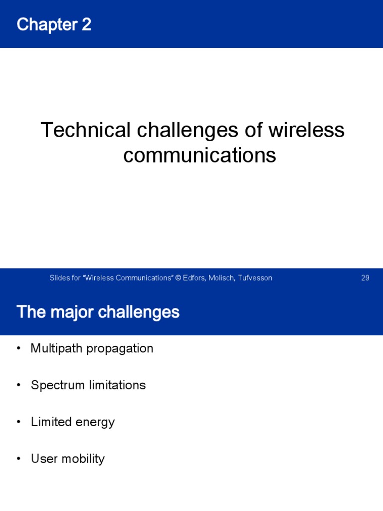 Chapter 2 - Challenges of Wireless Communications | PDF | Channel ...