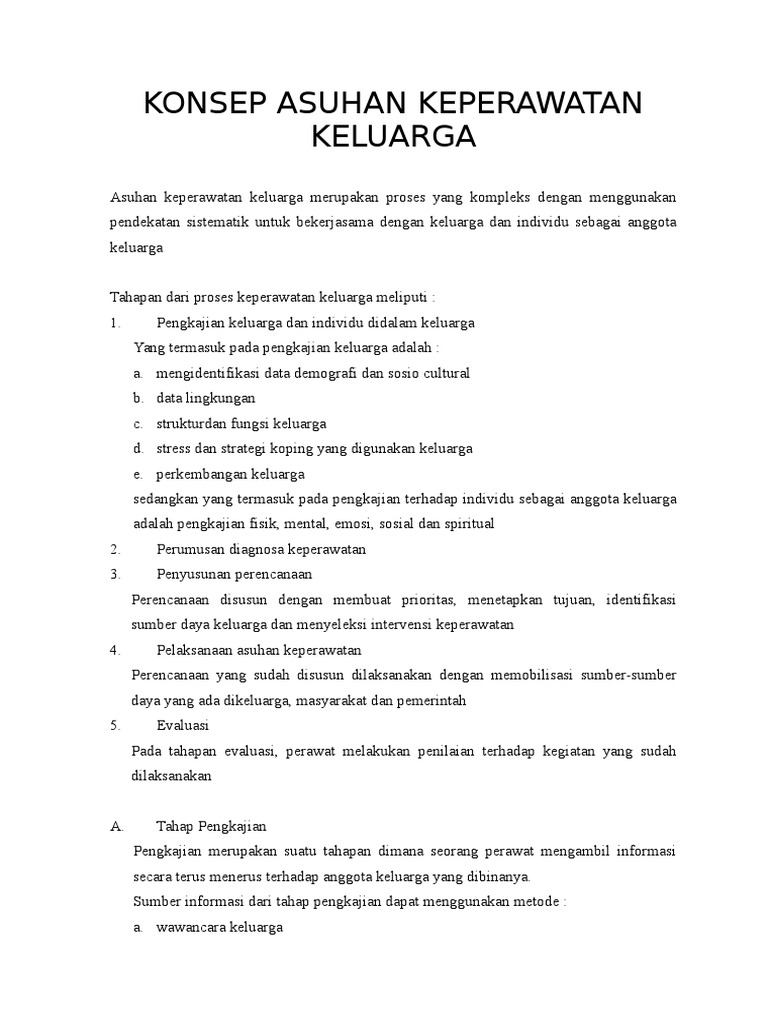 Asuhan Keperawatan Keluarga | PDF