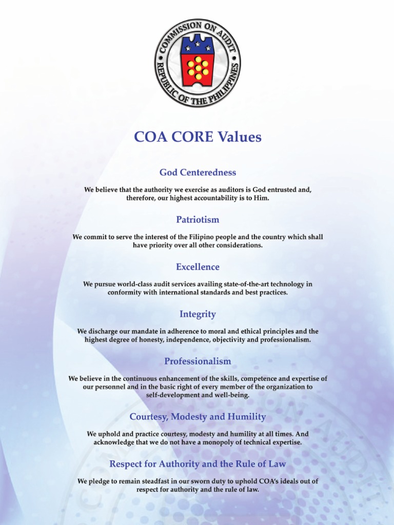 COA Core Values | PDF
