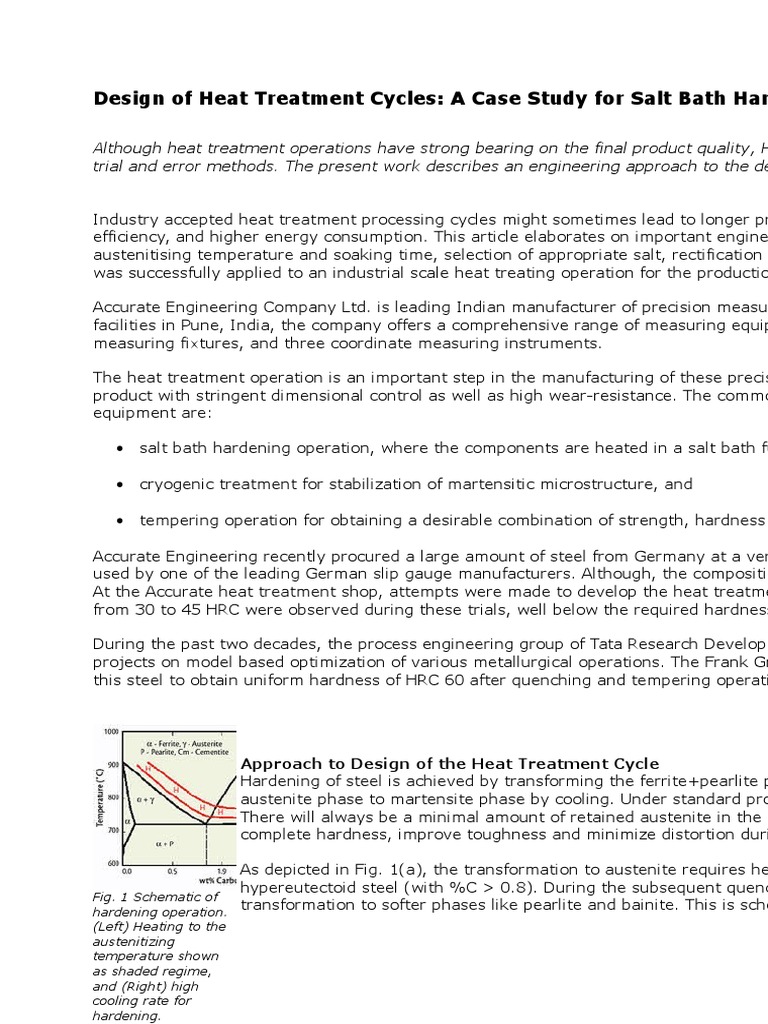 Design of Heat Treatment Cycles | PDF | Heat Treating | Steel