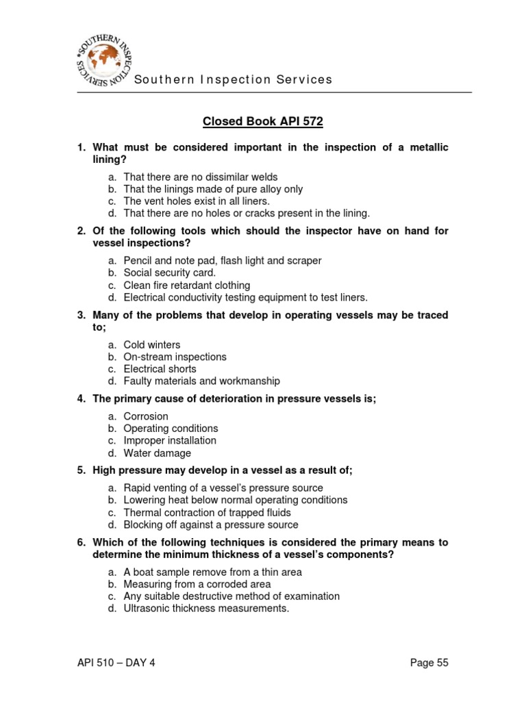 Closed Book Api 572-A (55-65) - 2 | PDF | Corrosion | Carbon