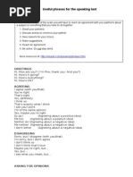 B1 Speaking: Useful Expressions Guide | PDF