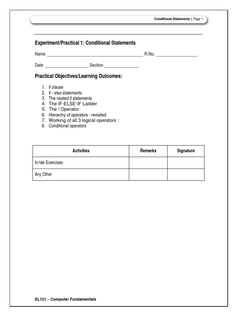 Lab 06 | PDF | Boolean Data Type | C (Programming Language)