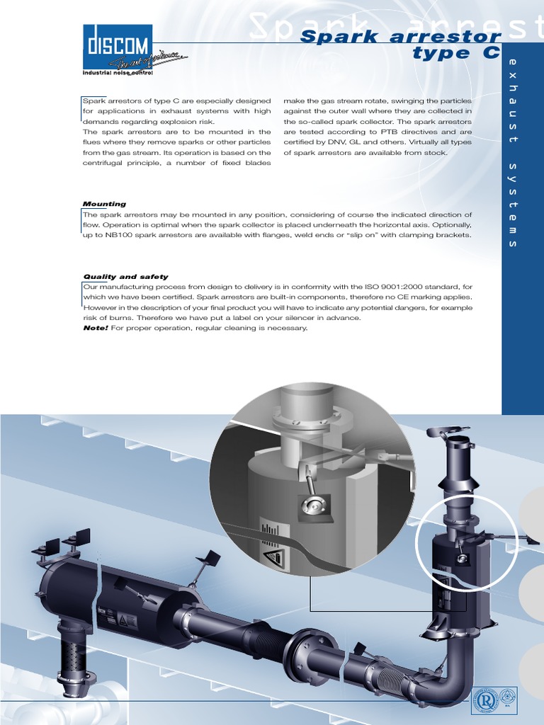 Spark Arrestor C | PDF | Gases | Mechanical Engineering