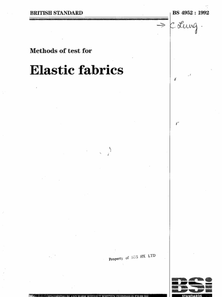 BS 4952 1992 | PDF