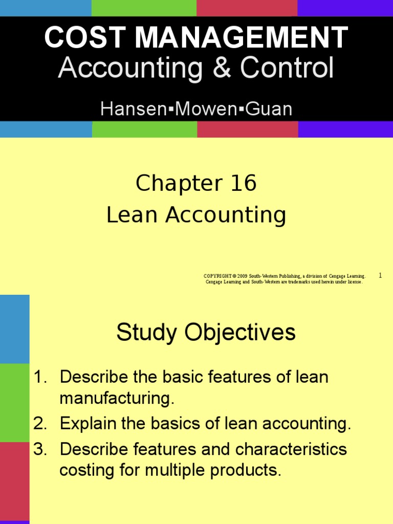 Lean Accounting | PDF | Lean Manufacturing | Supply Chain