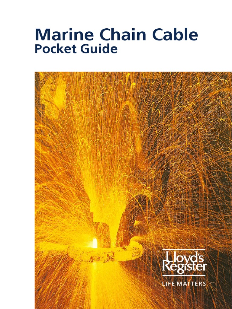 Marine Chain Cable Pocket Guide | PDF | Welding | Construction