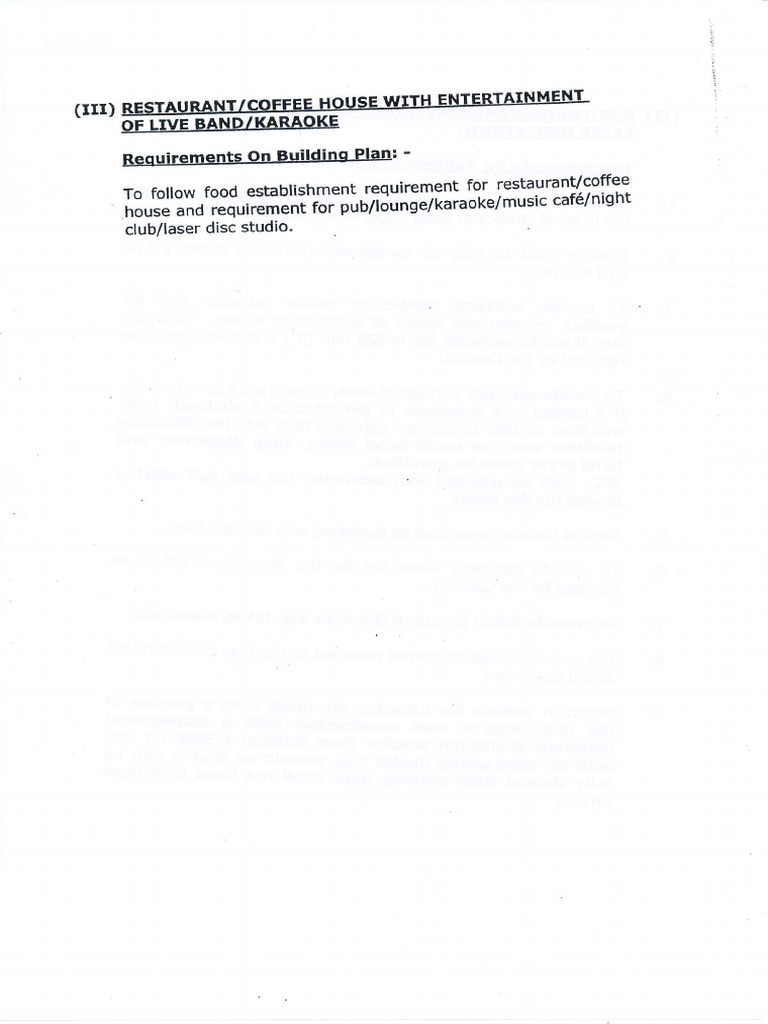 Food Establishment Requirements Guide | PDF | Home & Garden