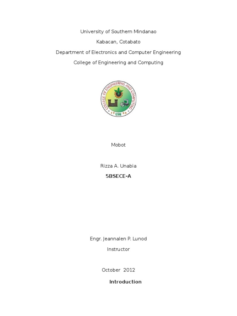 University of Southern Mindanao Kabacan, Cotabato Department of ...