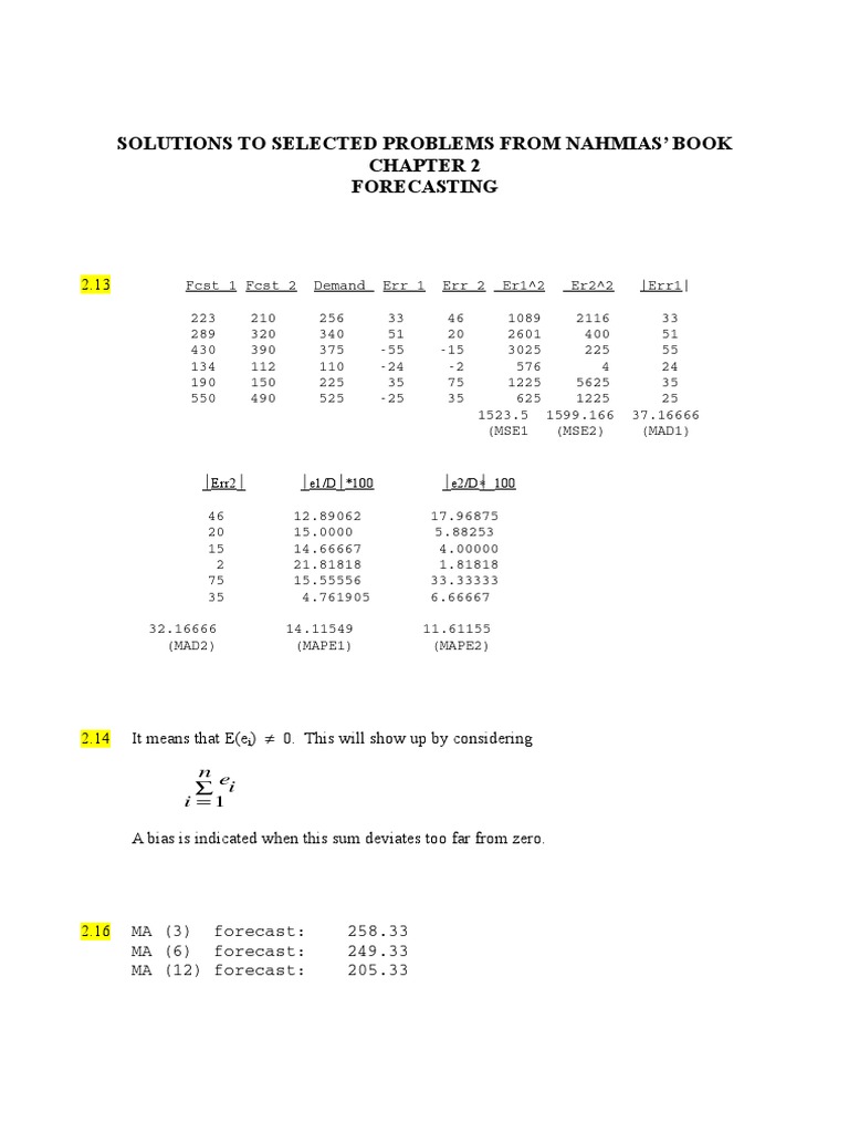 Nahmias Solutions Chapter 2 | PDF | Teaching Methods & Materials | Science & Mathematics