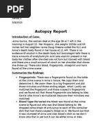 Anna Garcia Autopsy Report Summary | PDF | Autopsy | Medicine
