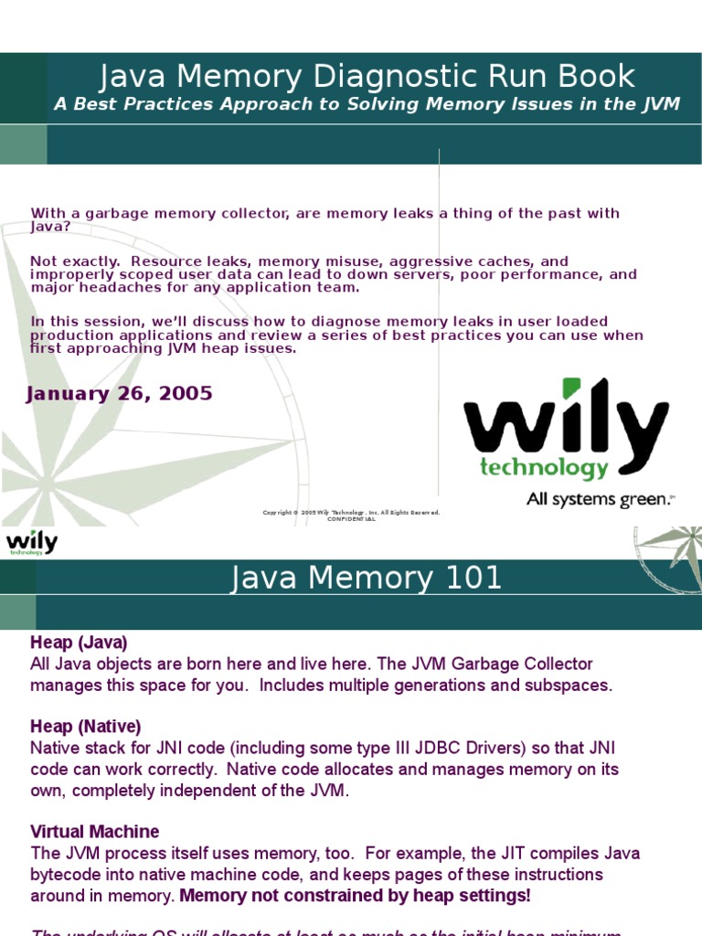 Java Memory Diagnostic Run Book | PDF | Java Virtual Machine | Software Engineering