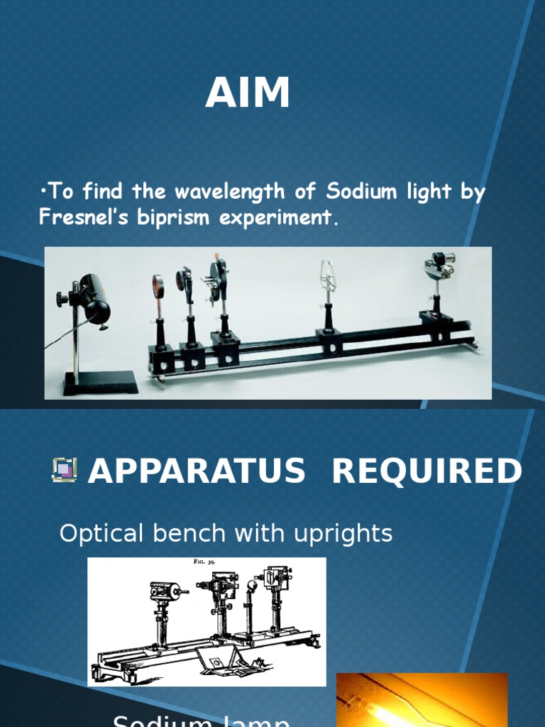 Fresnel Biprism | Lens (Optics) | Natural Philosophy