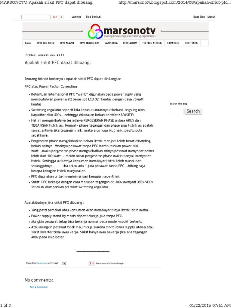 Apakah Sirkit PFC Dapat Dibuang | PDF