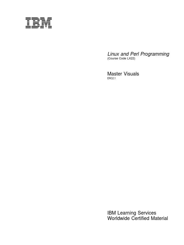 Linux, Perl - LX222VIS | PDF | Perl | Array Data Type