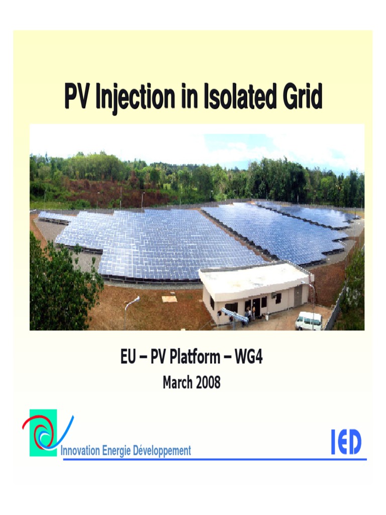 PV Injection in Isolated Grid | PDF | Power Station | Kilowatt Hour