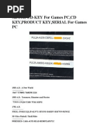 Counter Strike CD Keys List | PDF