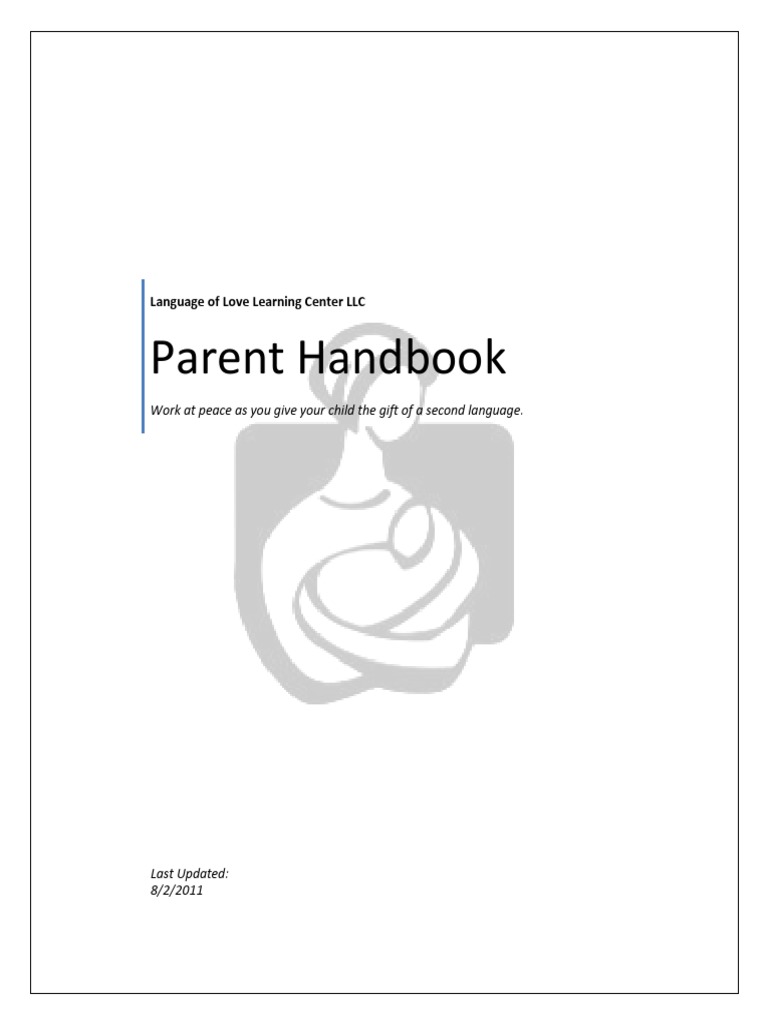 Language of Love Parent Handbook | PDF | Child Neglect | Child Abuse
