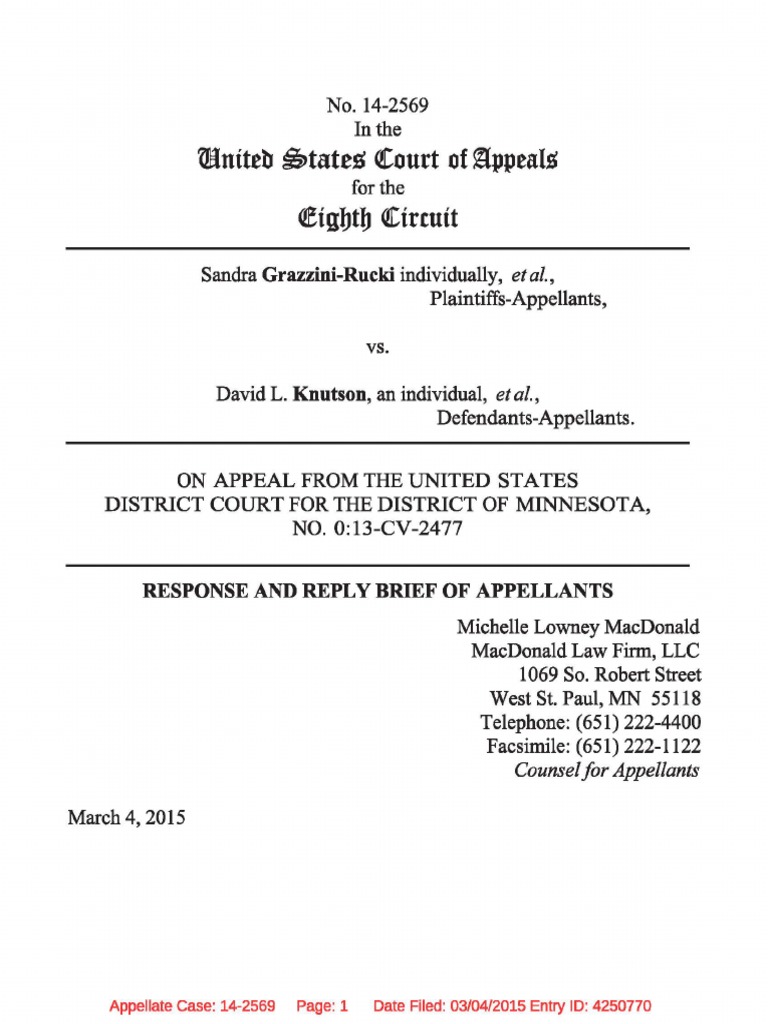 Grazzini-Rucki Reply Brief | PDF | Sovereign Immunity | Prosecutor