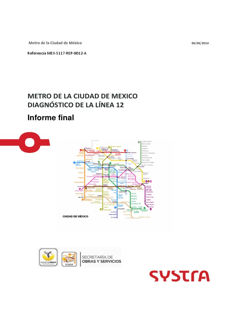 Linea 12 Del Metro reporte