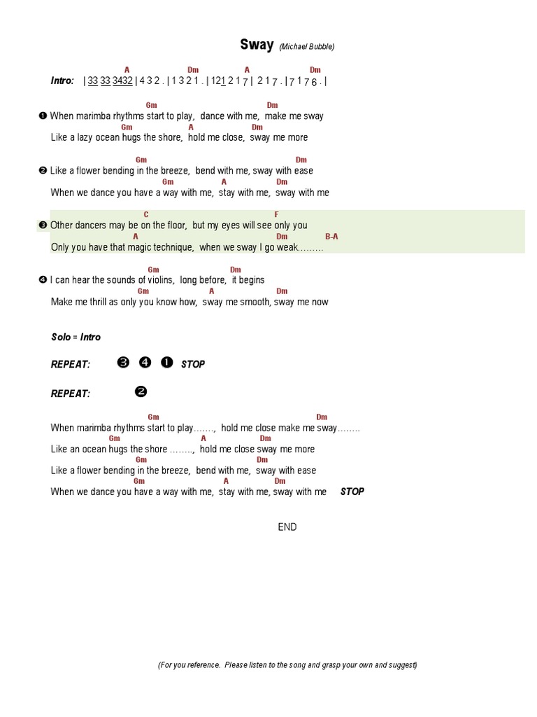 Sway DM (Michael Bubble) PDF | PDF