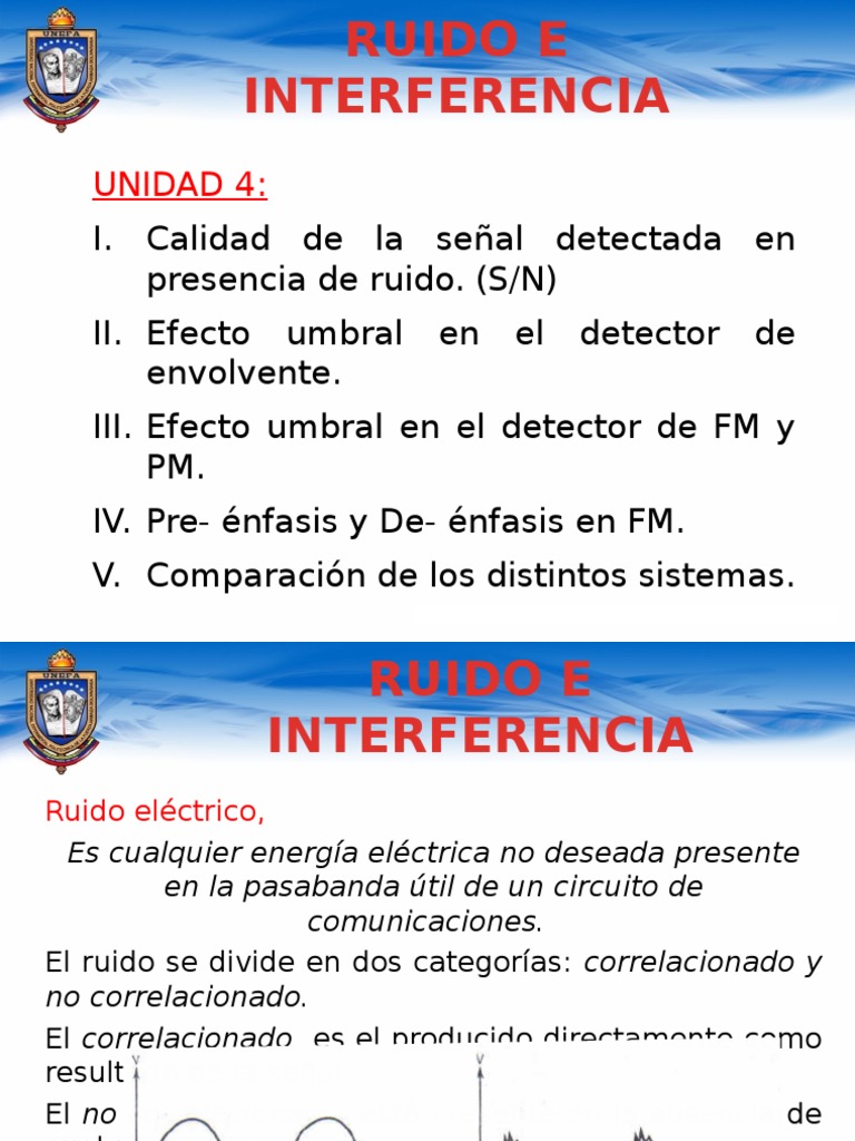 Ruido e Interferencia | PDF | Modulación de frecuencia | Modulación
