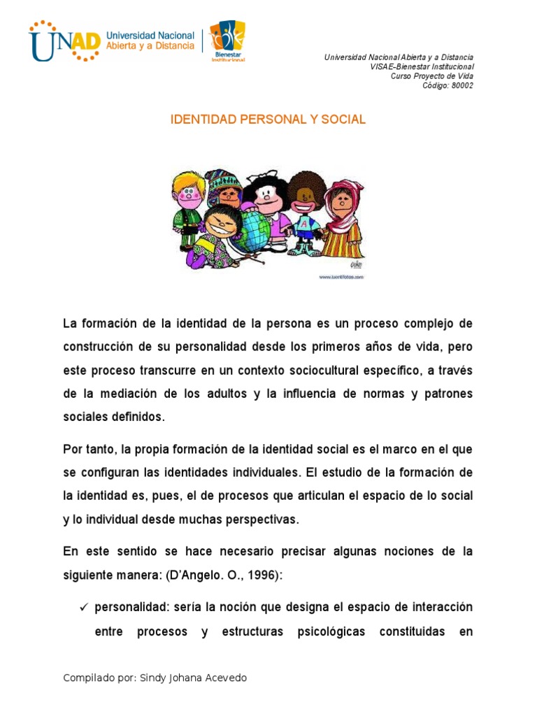 Identidad Personal y Social | Sociedad | Sicología