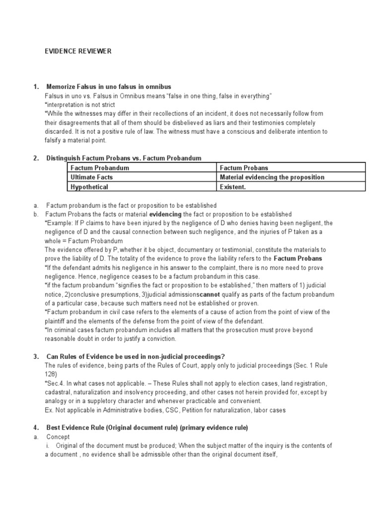 Evidence Reviewer | PDF | Hearsay | Evidence (Law)