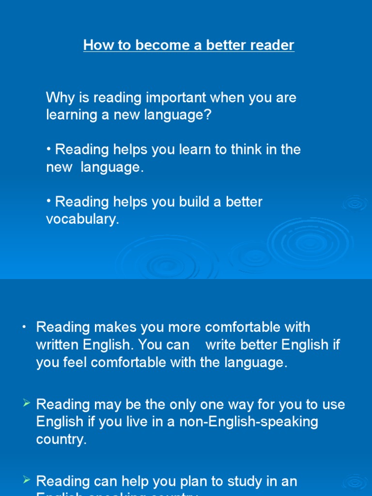 How To Become A Better Reader | PDF | English Language | Reading (Process)