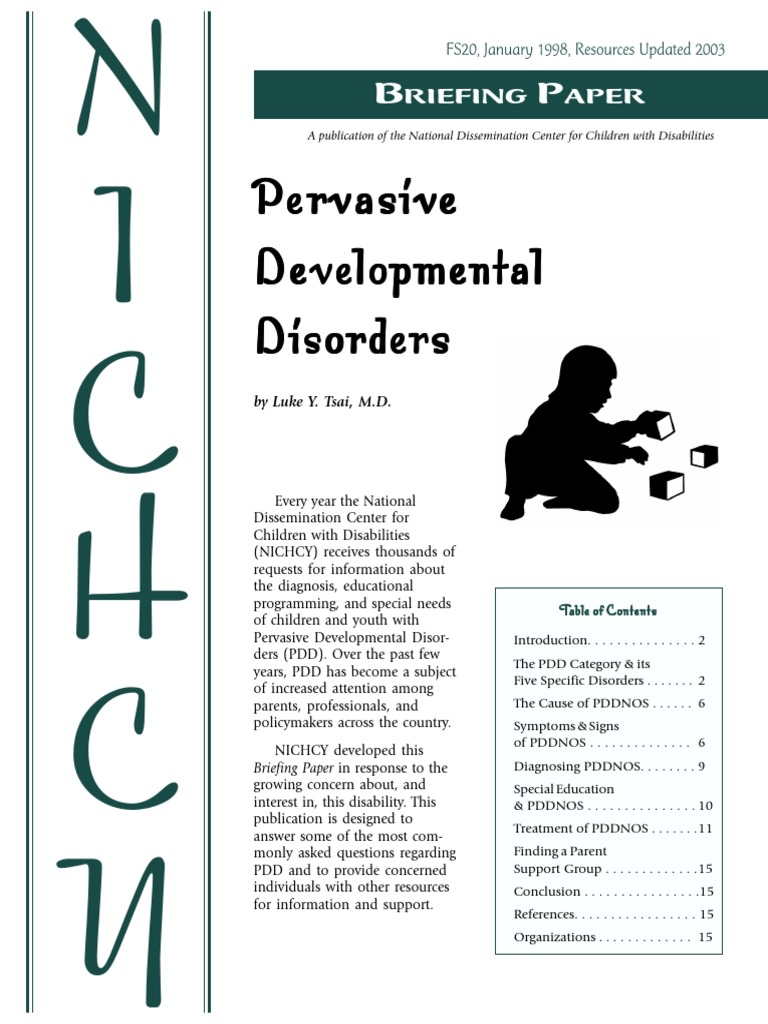 PDD PDF | PDF | Asperger Syndrome | Pervasive Developmental Disorders