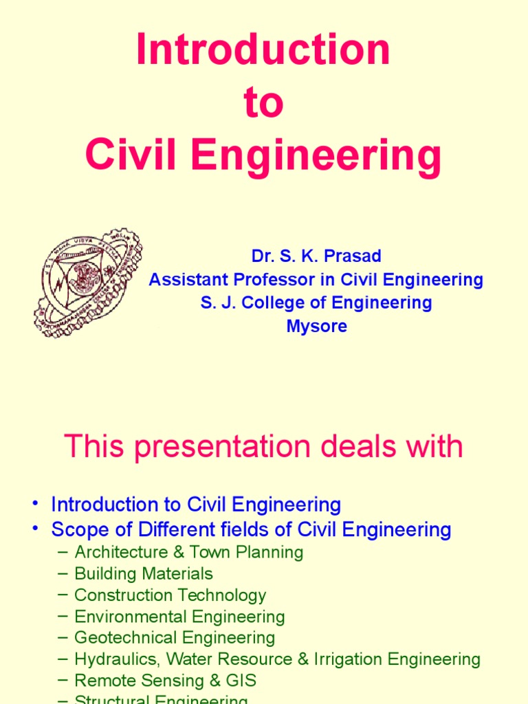 Introduction to Civil Engineering Overview | PDF | Civil Engineering | Dam