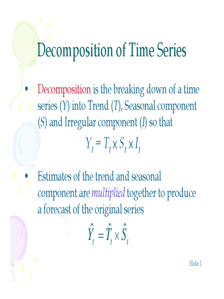 Decomposition of Time Series | PDF | Forecasting | Time Series