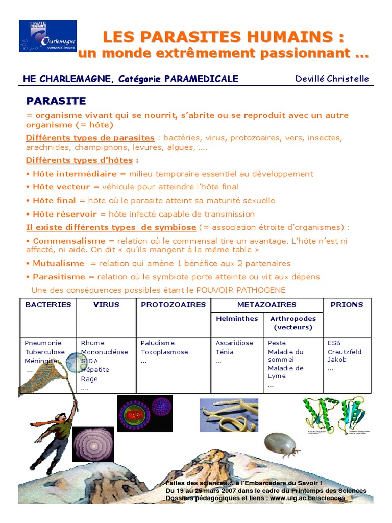 Parasites Posters PDF | PDF | Virus | Cellule (Biologie)
