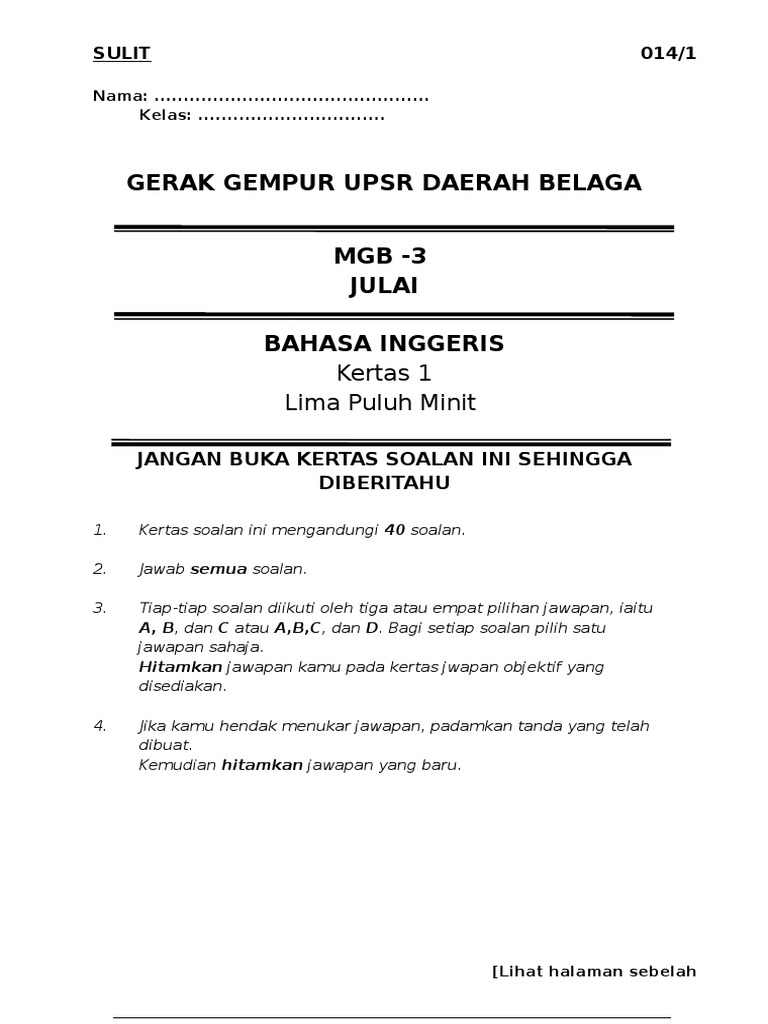 Understanding UPSR English Exam Questions and Passage Content Through ...