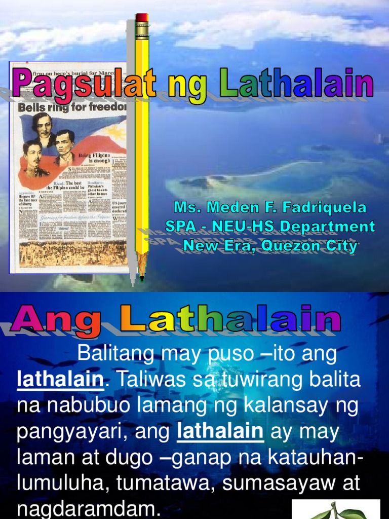 Pagsulat NG Lathalain | PDF