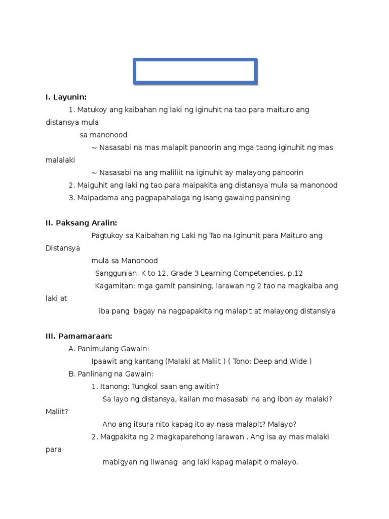 Lesson Plan SINING III | PDF