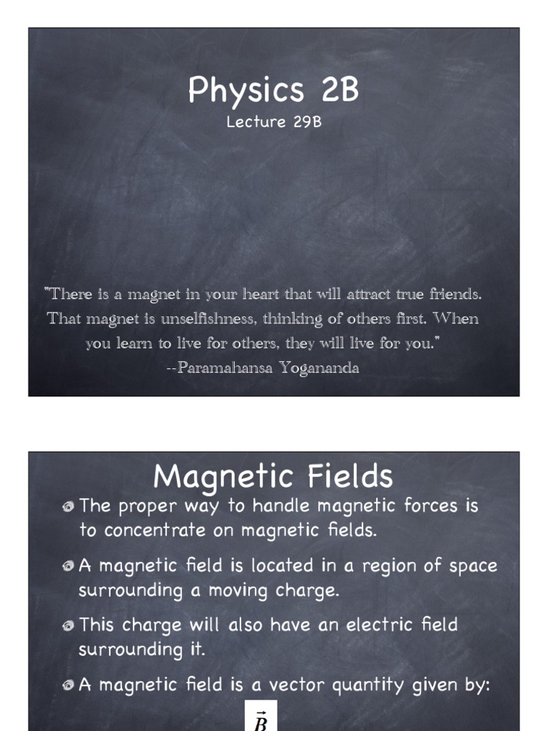 Physics 2B | PDF | Helix | Magnetic Field