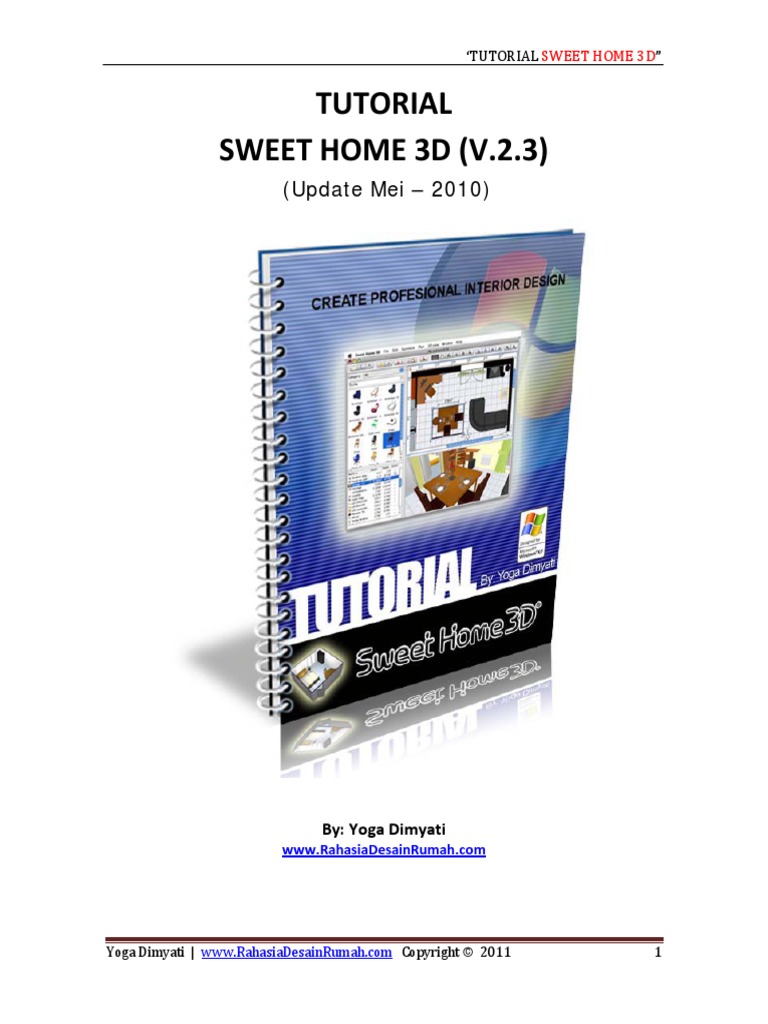 Tutorial Sweet Home 3D PDF | PDF | Griya & Taman | Komputer