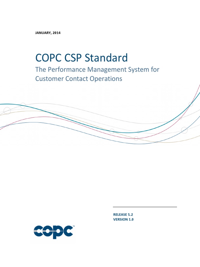COPC 2014 CSP Standard Release 5 2 Version 1 0 | Business Process | Audit