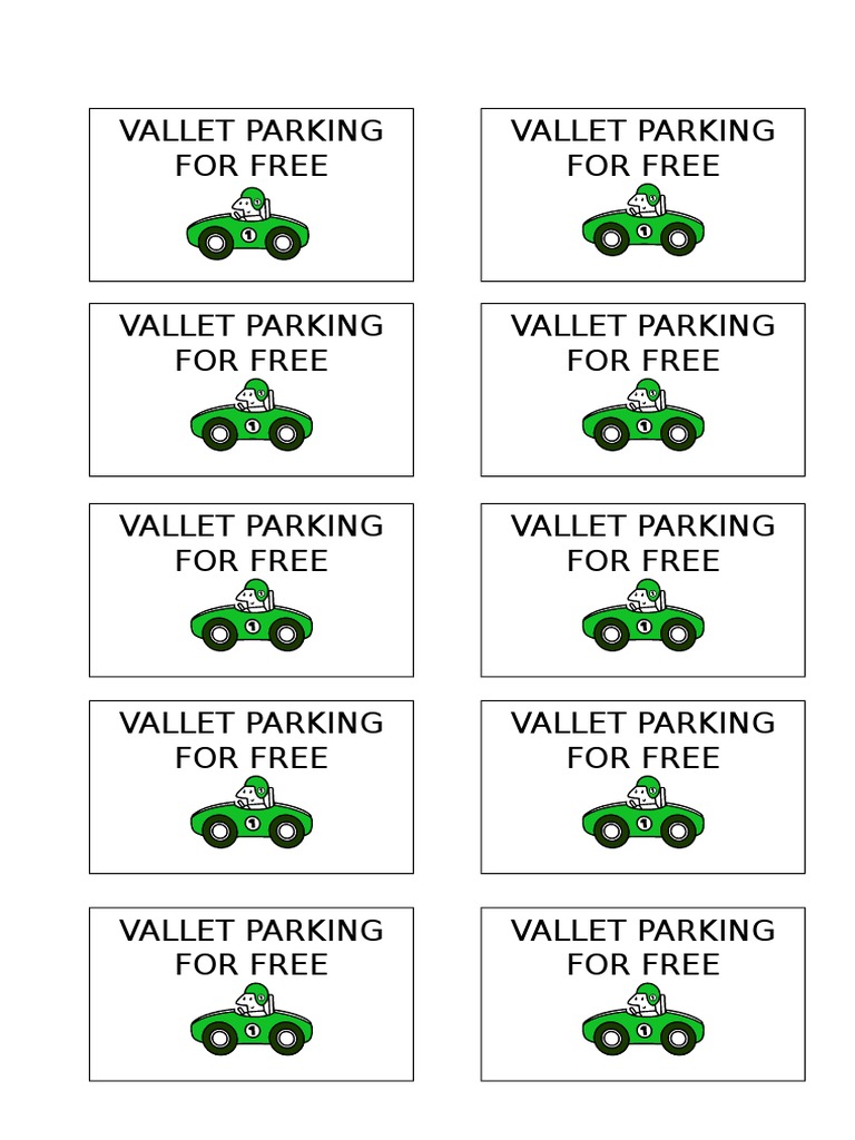 Vallet Parking For Free Vallet Parking For Free | PDF
