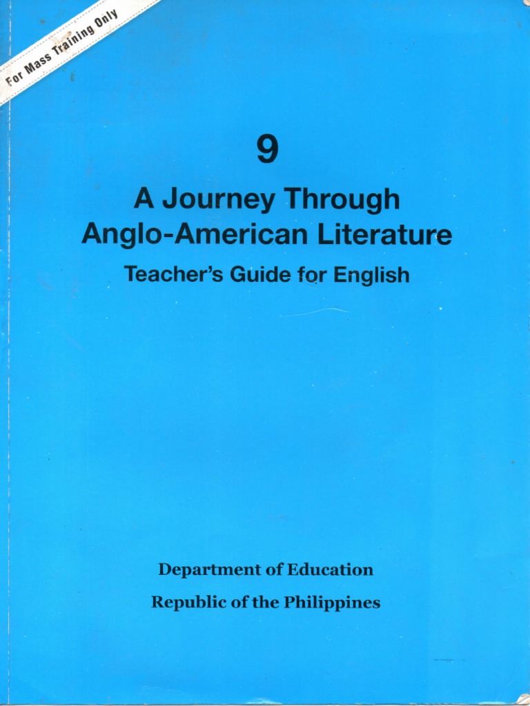 Grade 9 A Journey Through Anglo-American Literature Teacher's Guide For ...