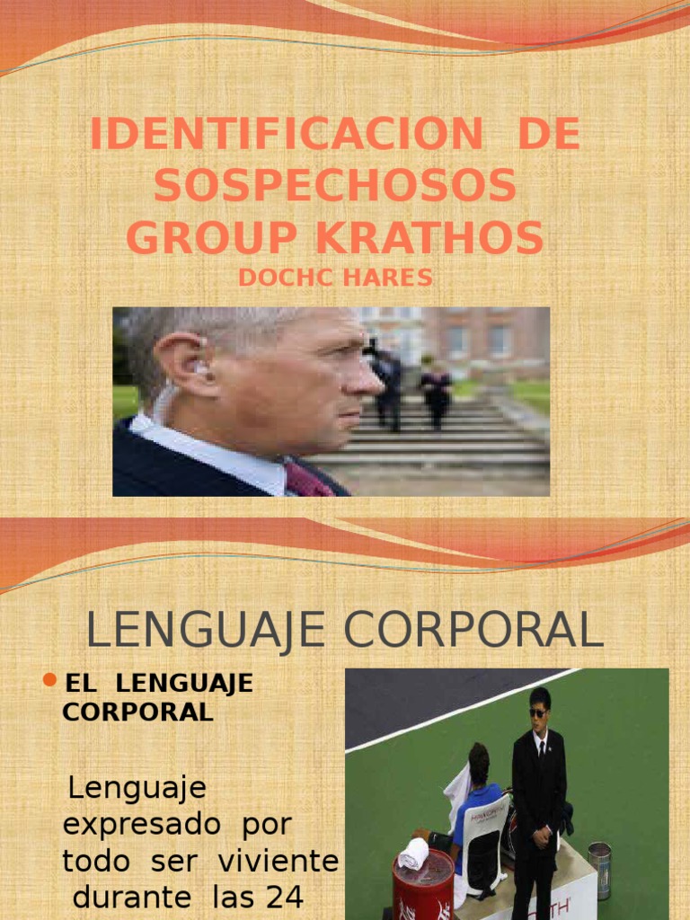 Identificación de Sospechosos y Lenguaje Corporal | PDF ...