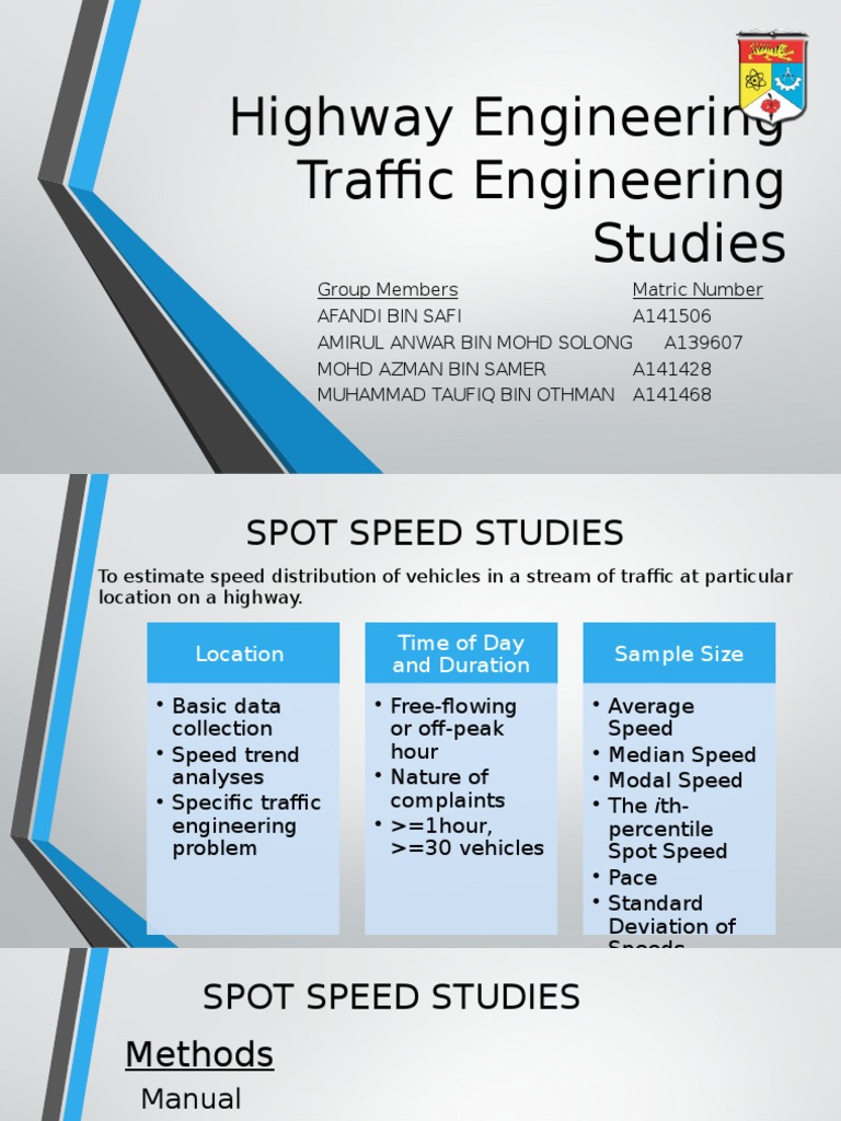 Traffic Studies Complete | PDF | Sample Size Determination | Traffic