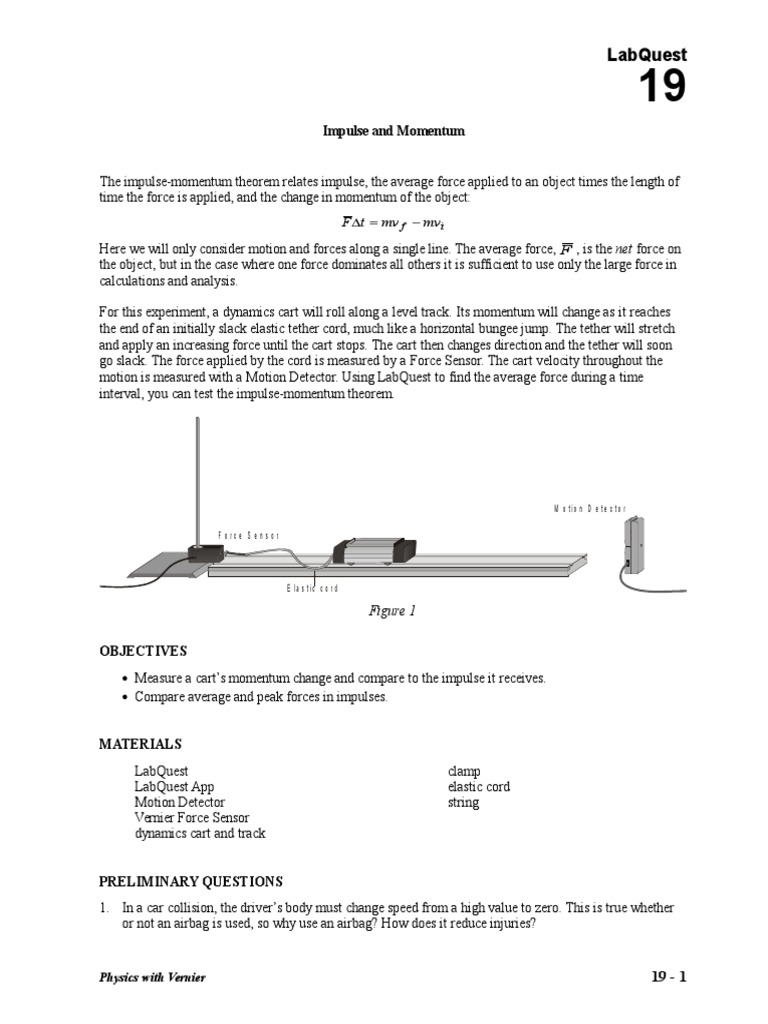 19 Impulse and Momentum LQ - Modified | PDF | Force | Momentum
