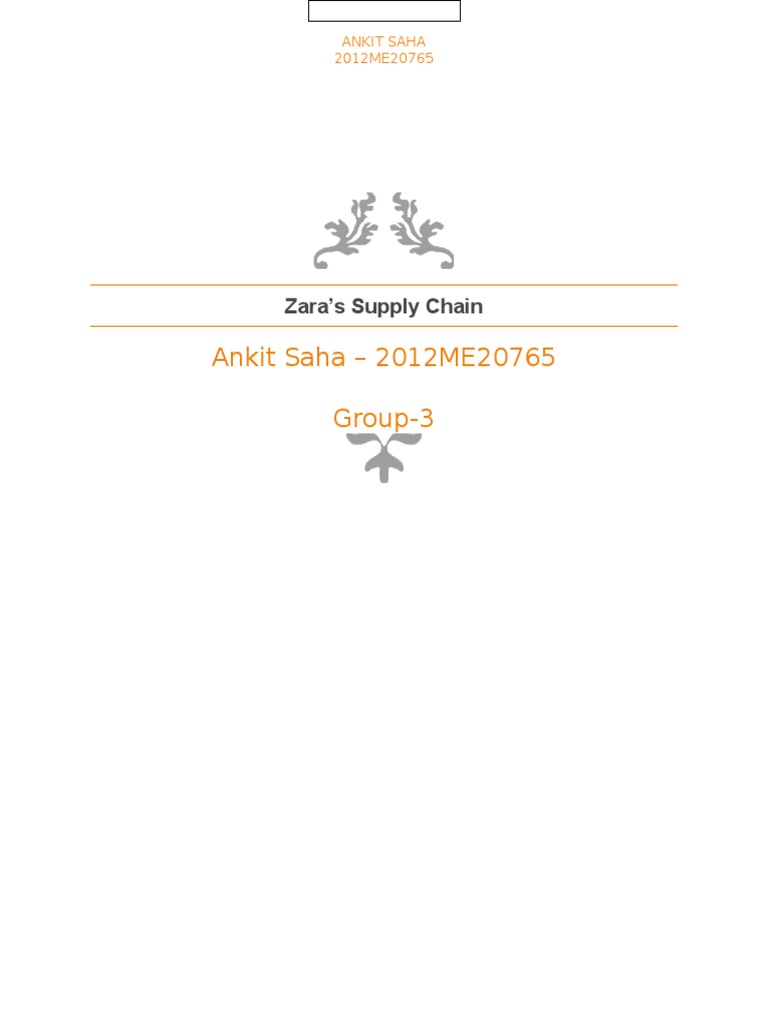 Zara-Supply Chain Management | PDF | Supply Chain | Inventory